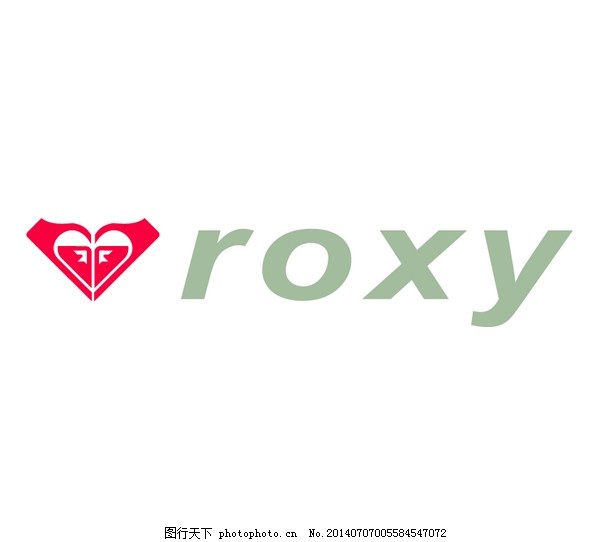 Roxylogo设计欣赏Roxy名牌衣服标志下载标志设计欣赏图片_图标元素_设计元素-图行天下素材网