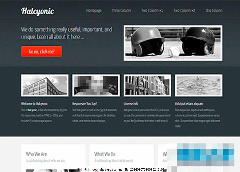 亚麻灰色质感UI企业html5模板下载图片_其他_H5/小程序-图行天下素材网